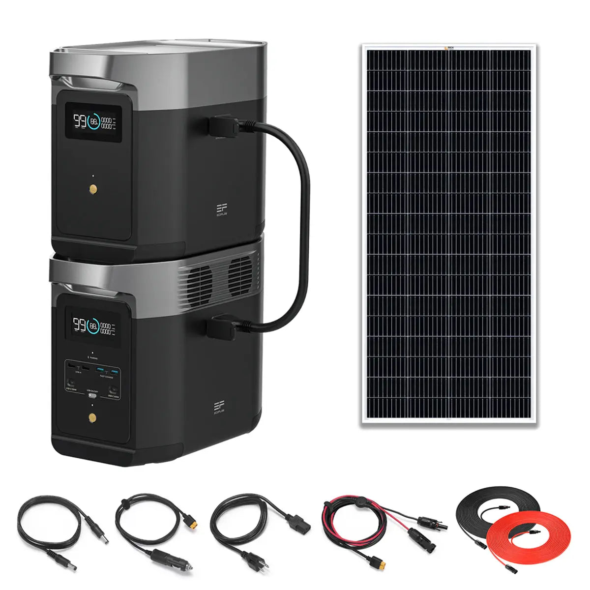 EcoFlow DELTA 2 With Extra Battery 2048Wh 1.8kW Power station | 200W ...