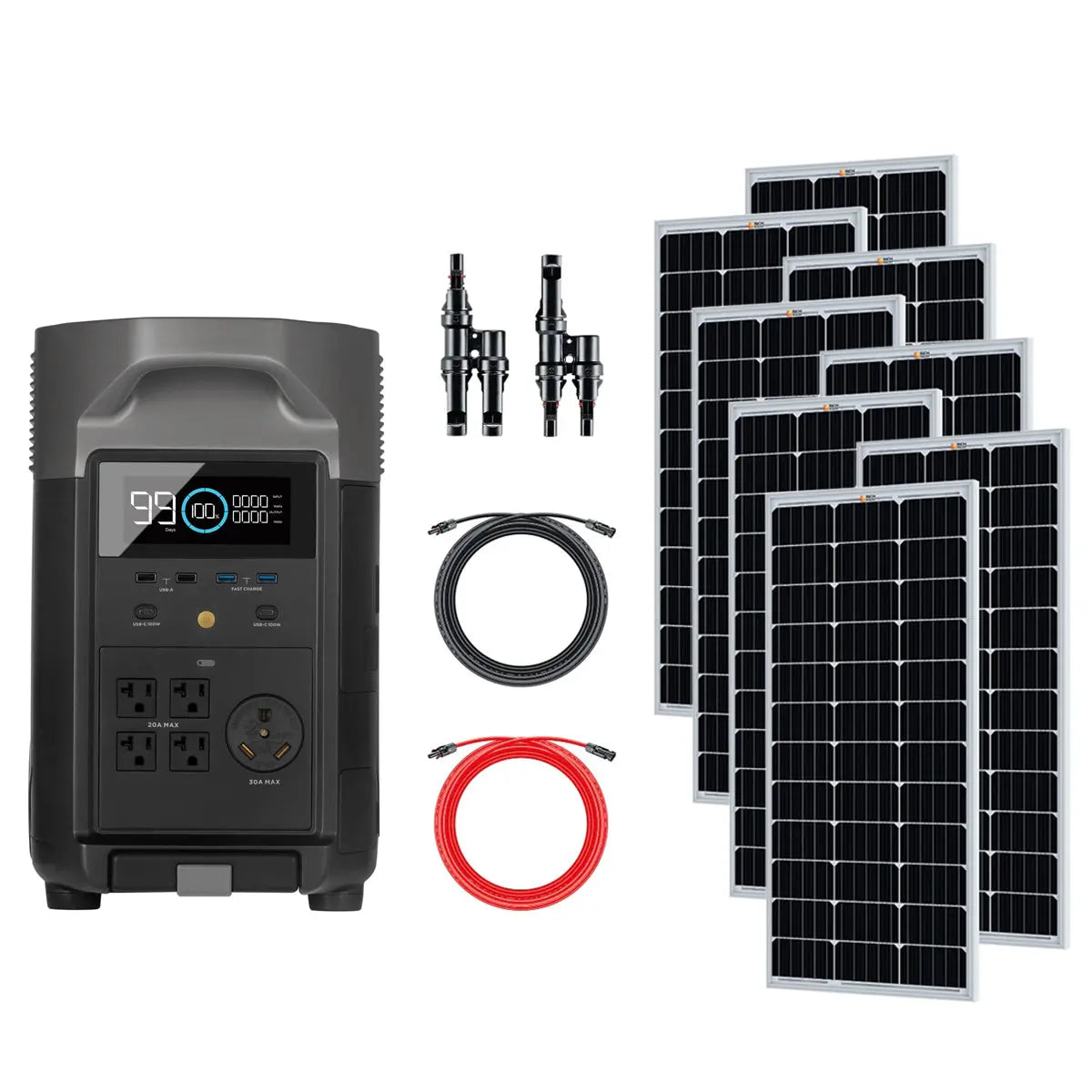 EcoFlow DELTA Pro | 800 Watts of Rigid Solar Panels at Generation Eco ...